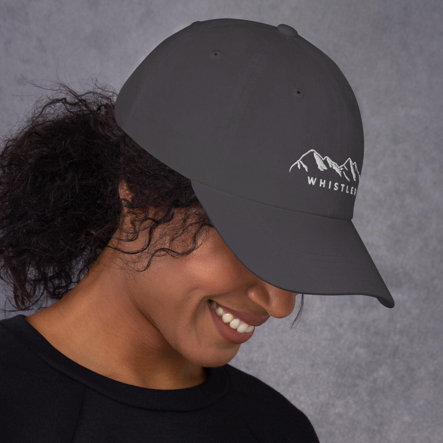 Whistler Baseball Hat with Mountain Silhouette, Gift for Skiers, Gift ...
